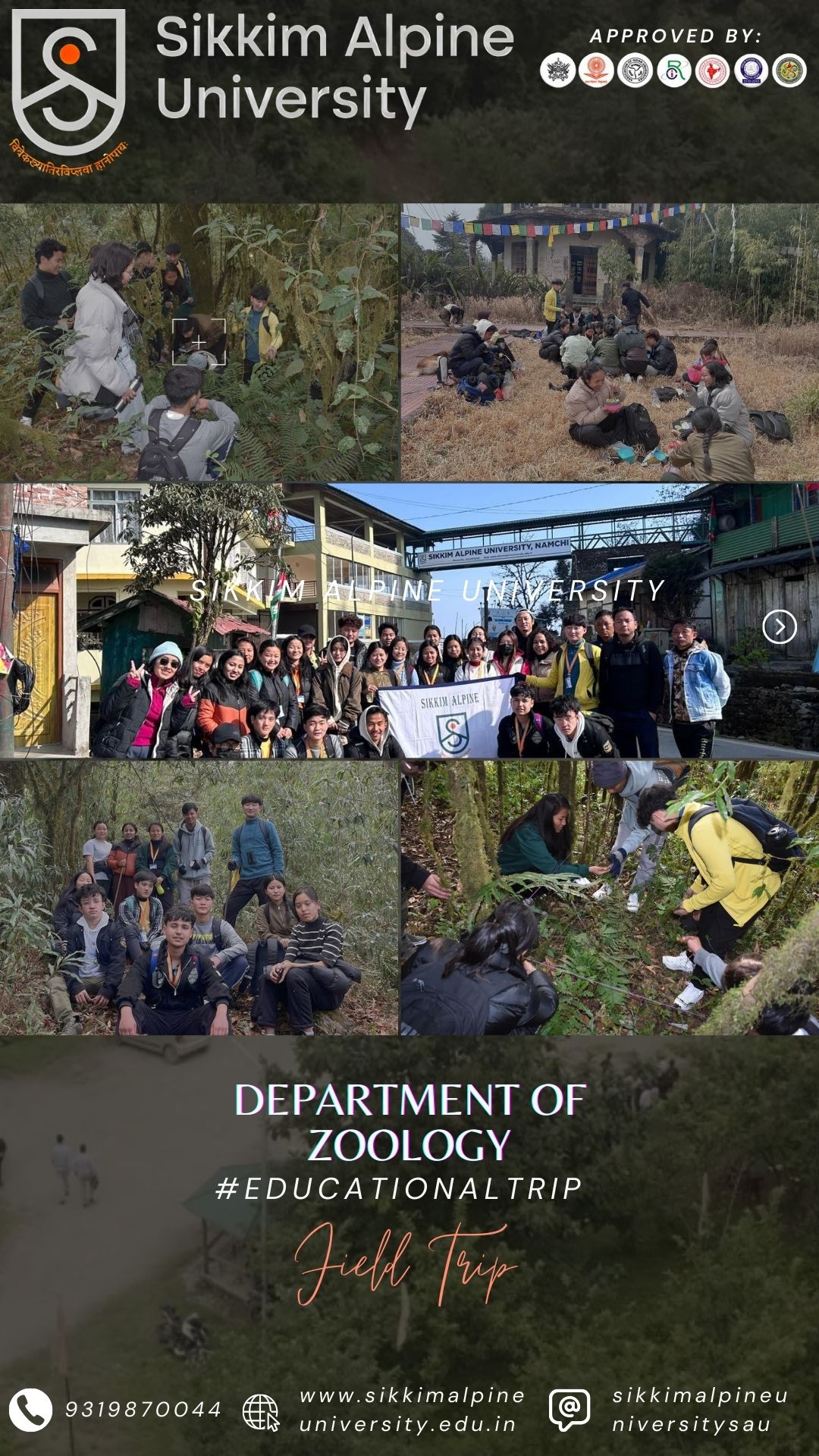 Sikkim Alpine University: Department Of Zoology Edu Trip
